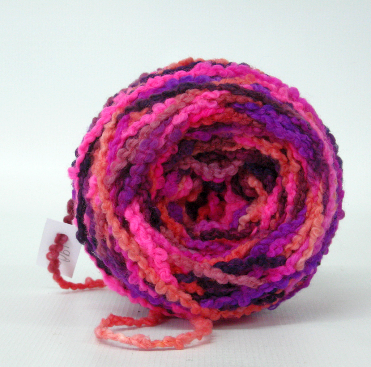 Hand dyed chunky wool Pinky Purple salmon Surprise – Louise Loughman Artist